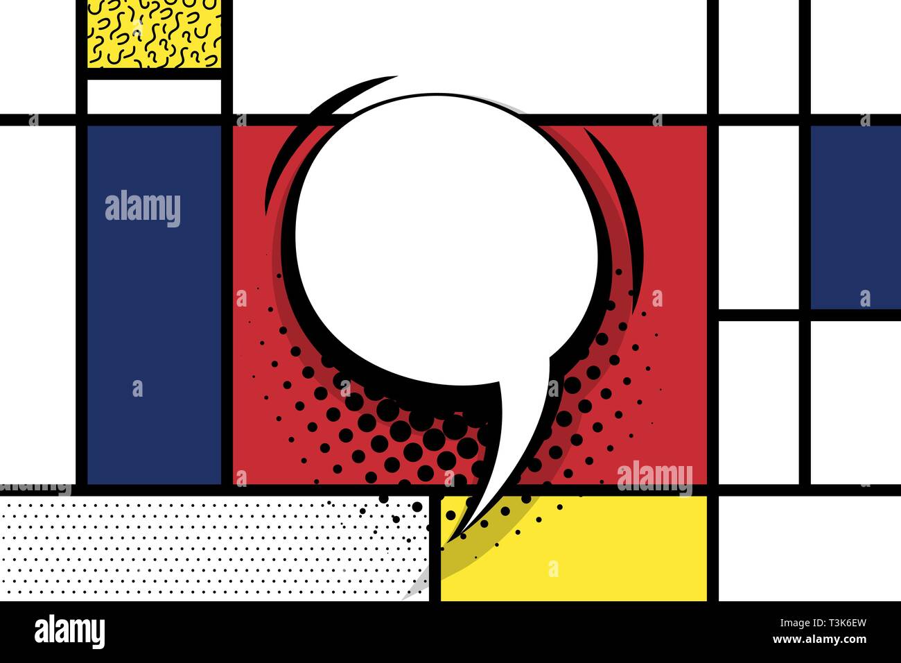 Comic text empty speech bubble pop art Stock Vector Image & Art - Alamy