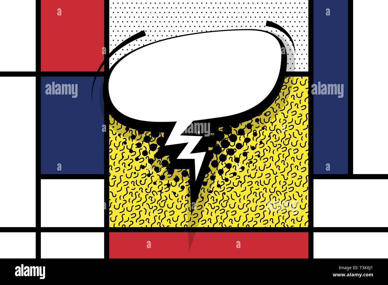 Comic book empty blue Stock Vector Images - Alamy