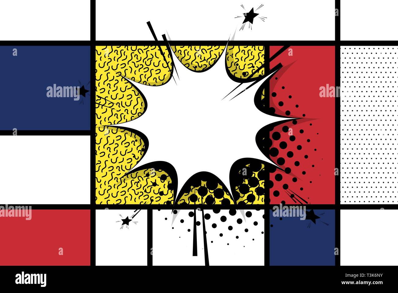 Square empty white comic book Stock Vector Images - Alamy