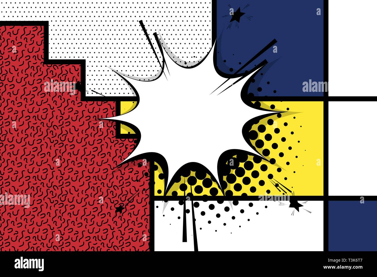 Comic text empty speech bubble pop art Stock Vector Image & Art - Alamy