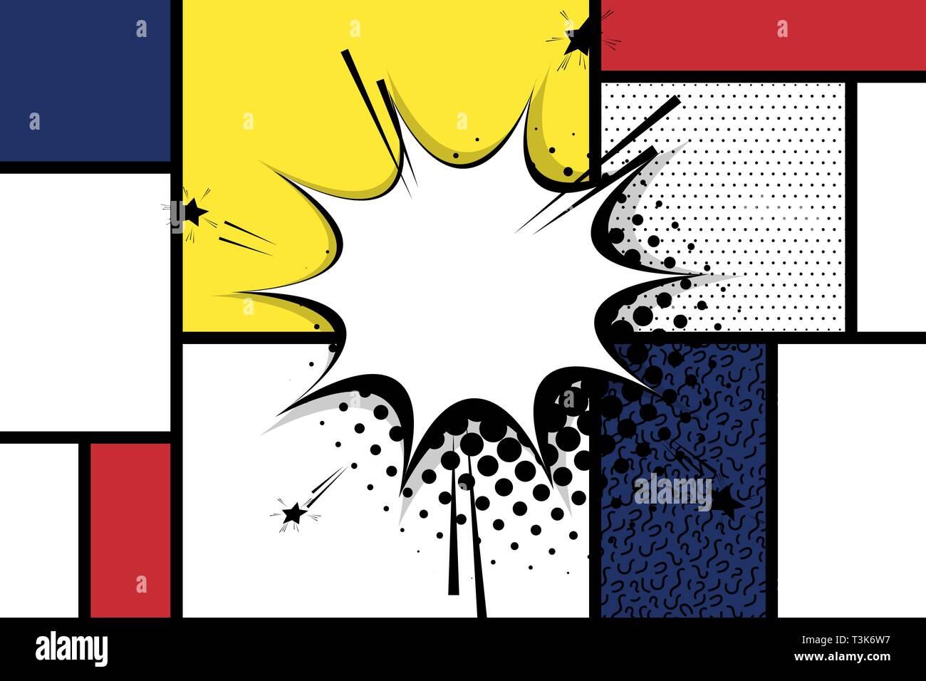 Comic text empty speech bubble pop art Stock Vector Image & Art - Alamy