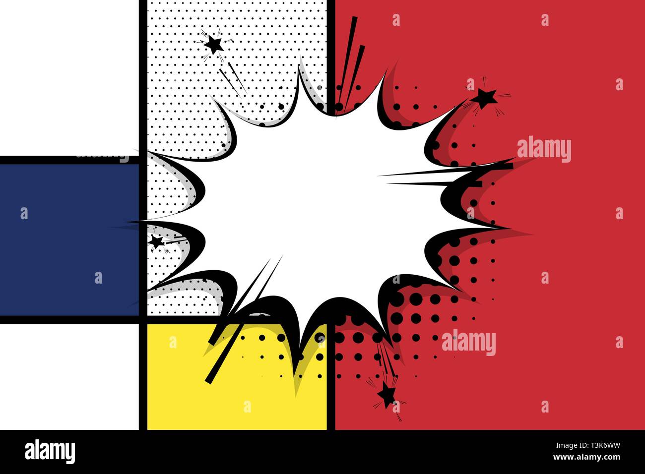 Comic text empty speech bubble pop art Stock Vector Image & Art - Alamy