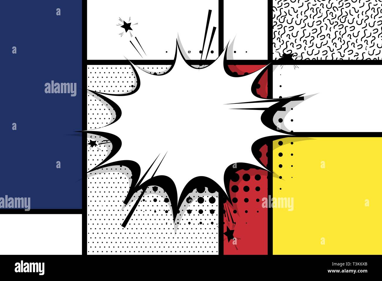 Comic text empty speech bubble pop art Stock Vector Image & Art - Alamy