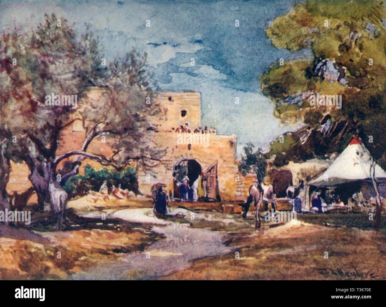 'Medieval Building Outside the North Wall of Jerusalem', 1902. Creator ...