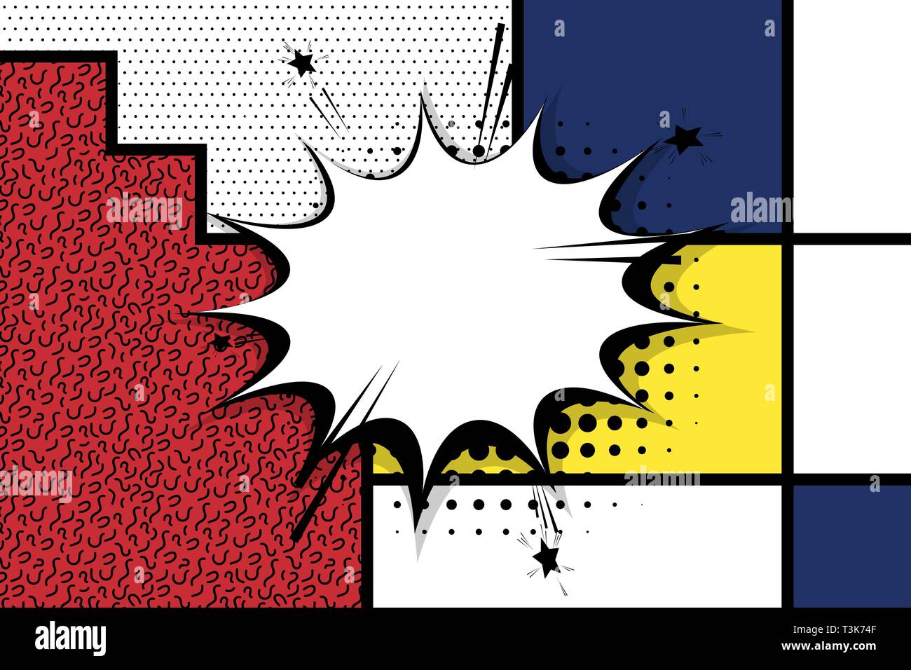 Comic text empty speech bubble pop art Stock Vector Image & Art - Alamy