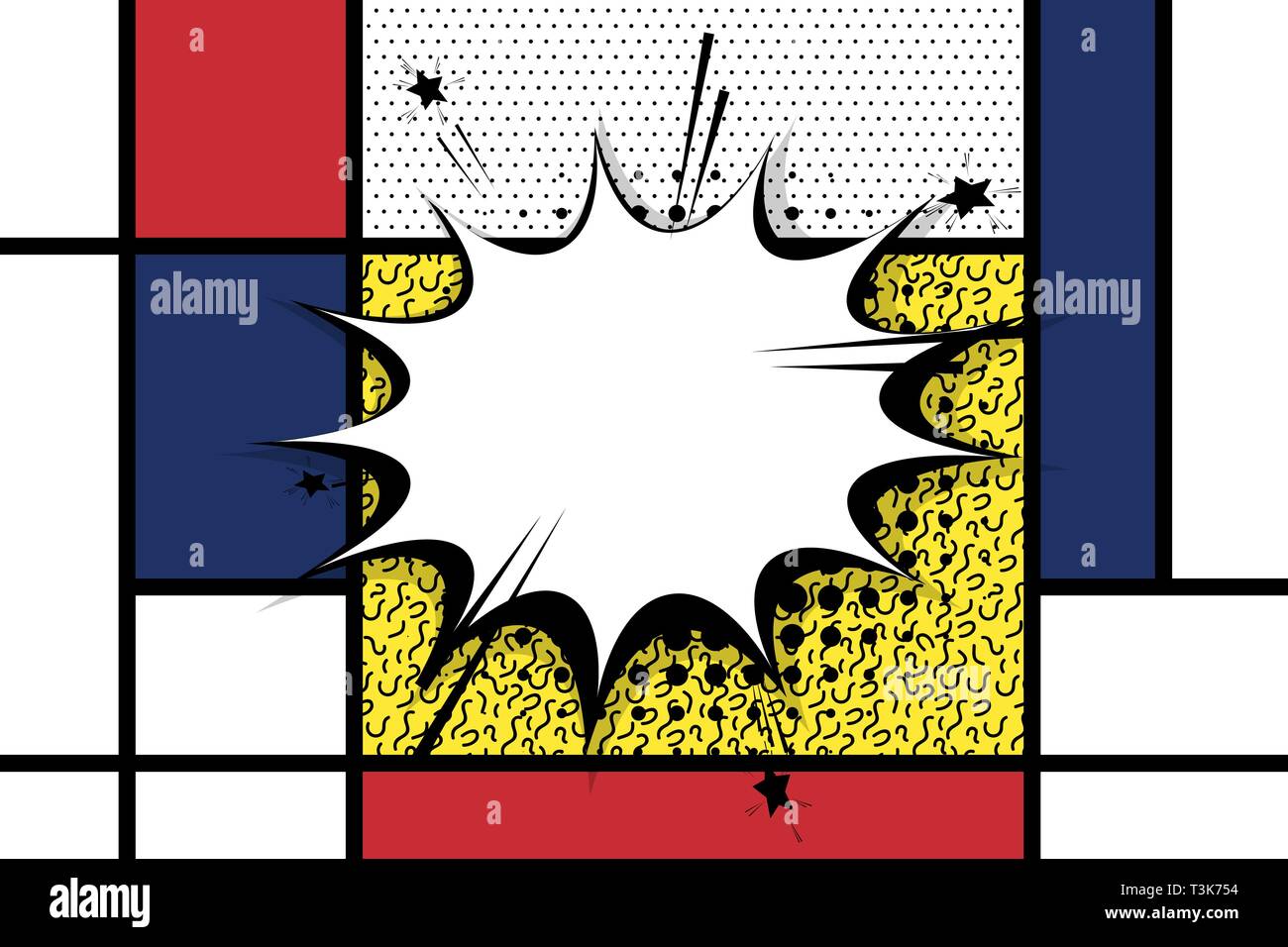 Empty comic book yellow Stock Vector Images - Alamy
