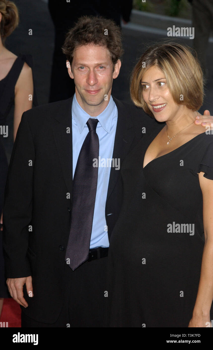 LOS ANGELES, CA. August 07, 2002: Actor TIM BLAKE NELSON & wife at the ...