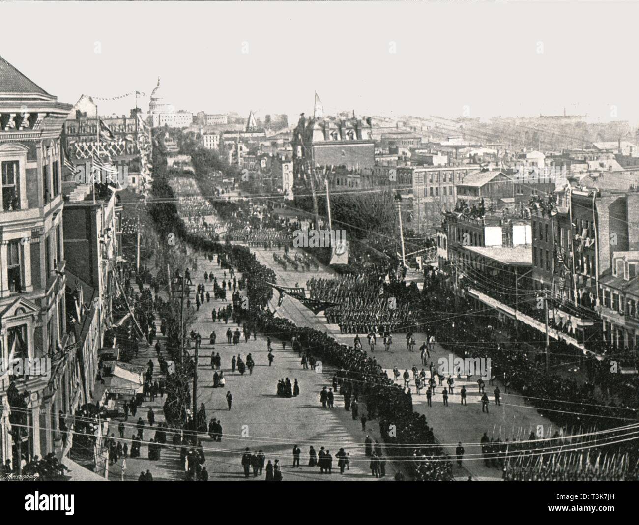 A fete day in the American capital, Washington DC, USA, 1895. Creator ...