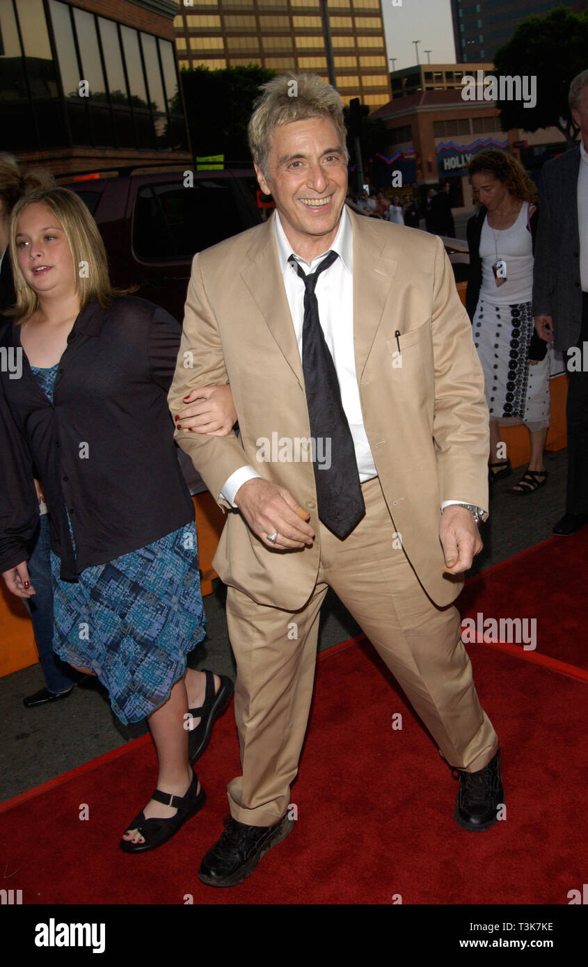 LOS ANGELES, CA. August 13, 2002: Actor AL PACINO & daughter JULIE at ...