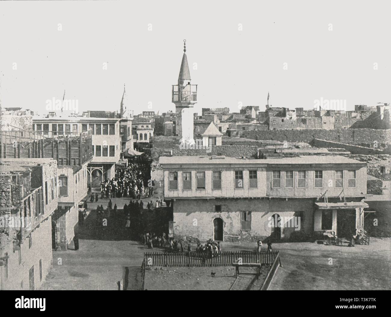 View of the Old Town, Suez, Egypt, 1895. Creator: Unknown Stock Photo ...