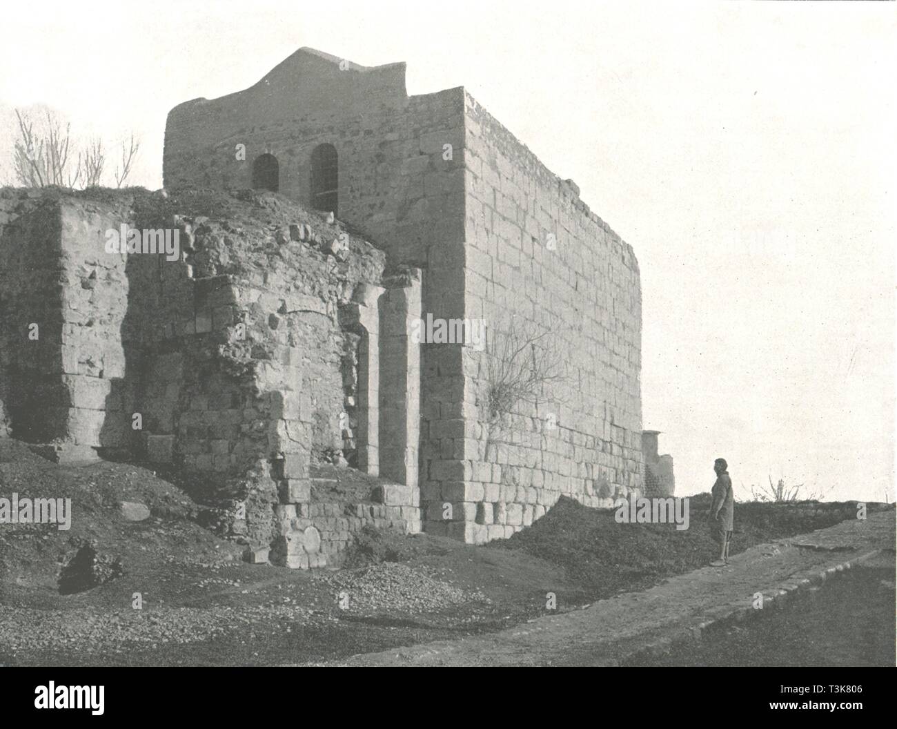Tower from which St Paul descended in a basket, Damascus, Ottoman Syria ...