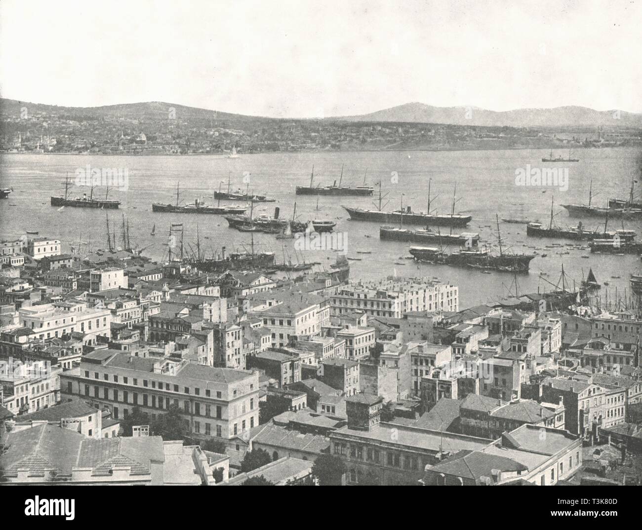 The Bosphorus looking towards Scutari, Constantinople, Ottoman Empire ...