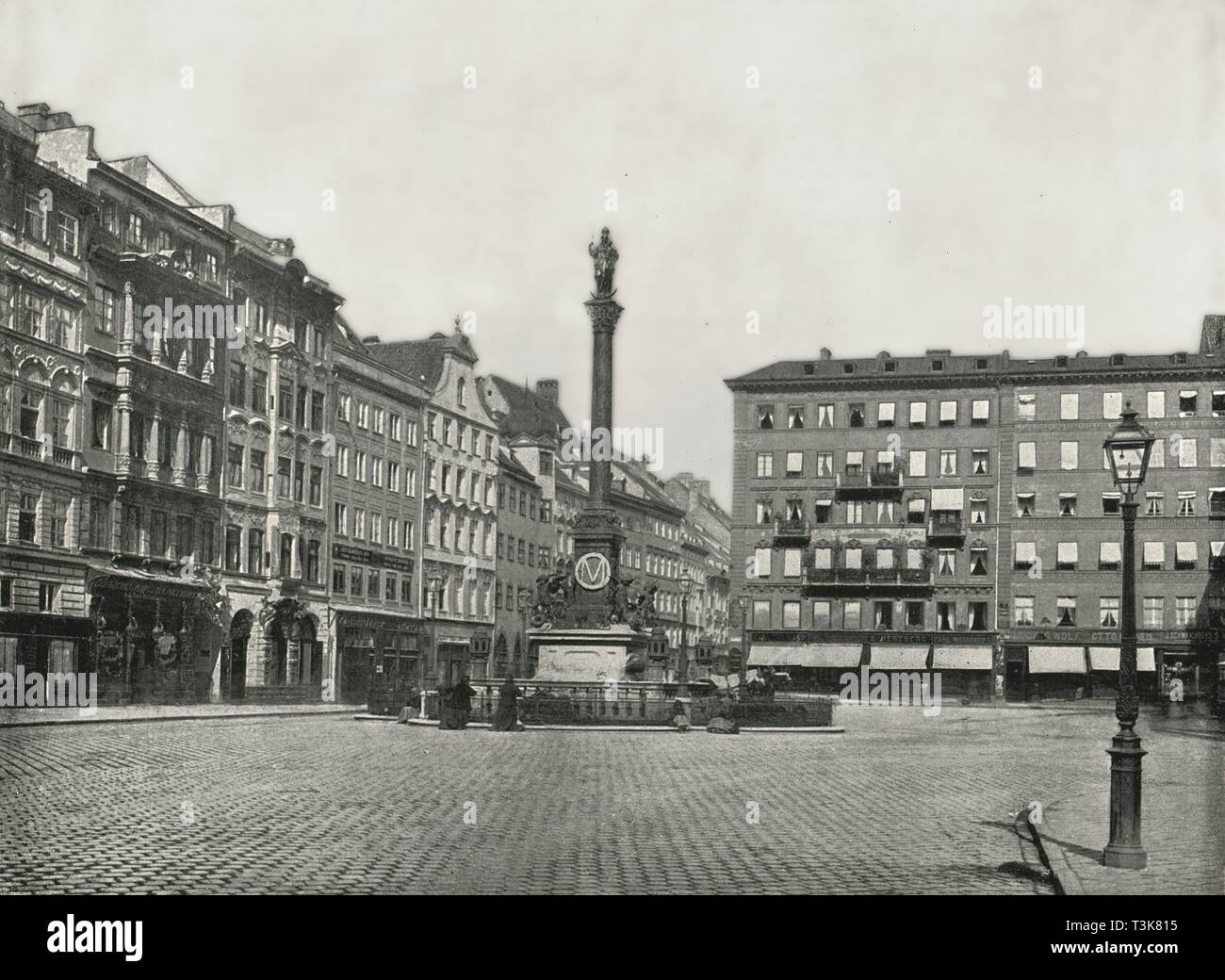 The Karolinenplatz, Munich, Germany, 1895. Creator: W & S Ltd Stock ...