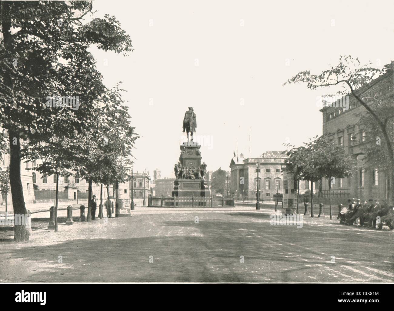Statue of Frederick the Great, Unter Den Linden, Berlin, Germany, 1895 ...