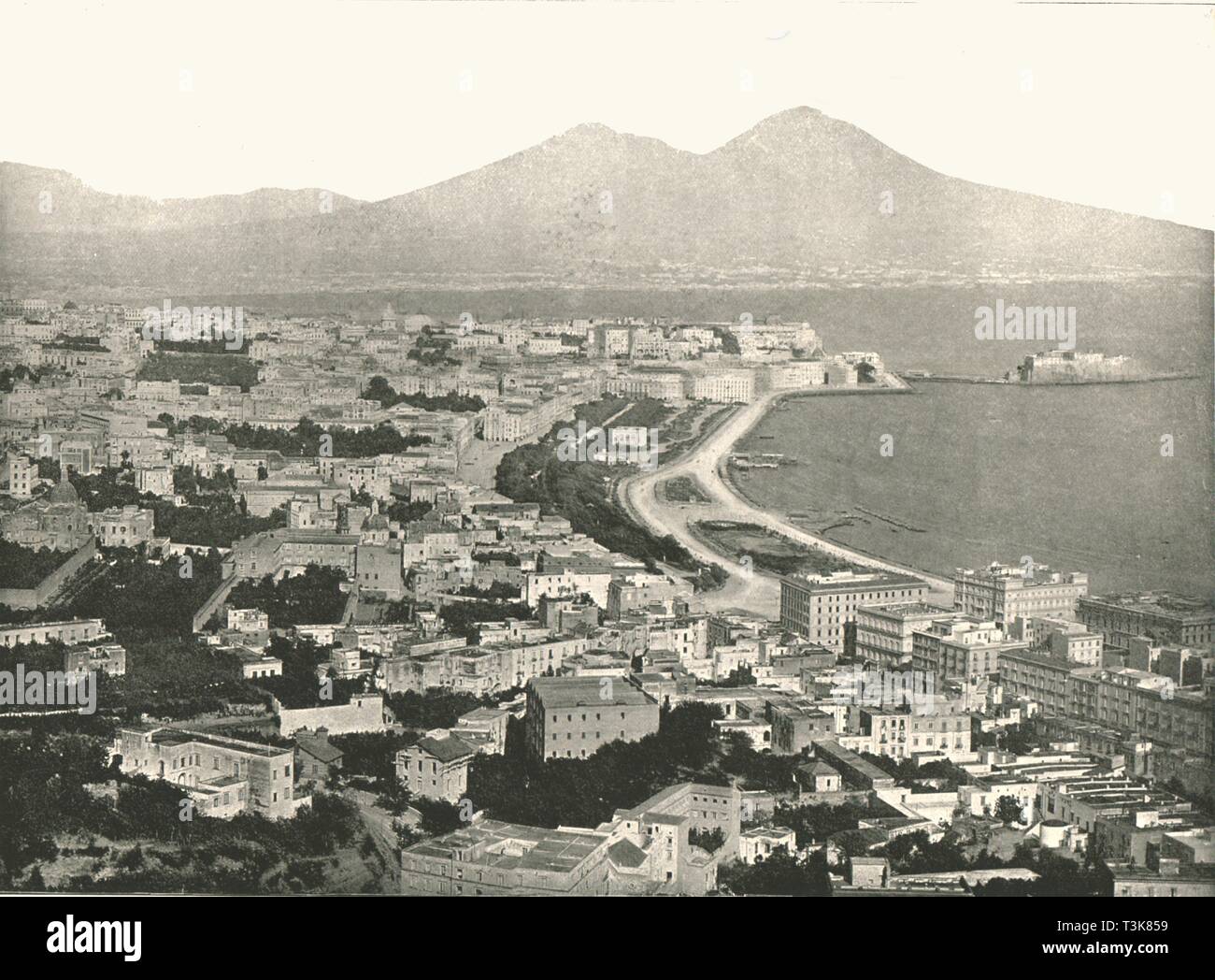 The City, Bay and Vesuvius, Naples, Italy, 1895. Creator: Unknown Stock ...