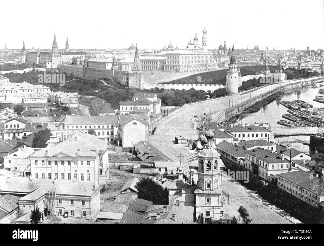 Russia moscow view imperial Black and White Stock Photos & Images - Alamy