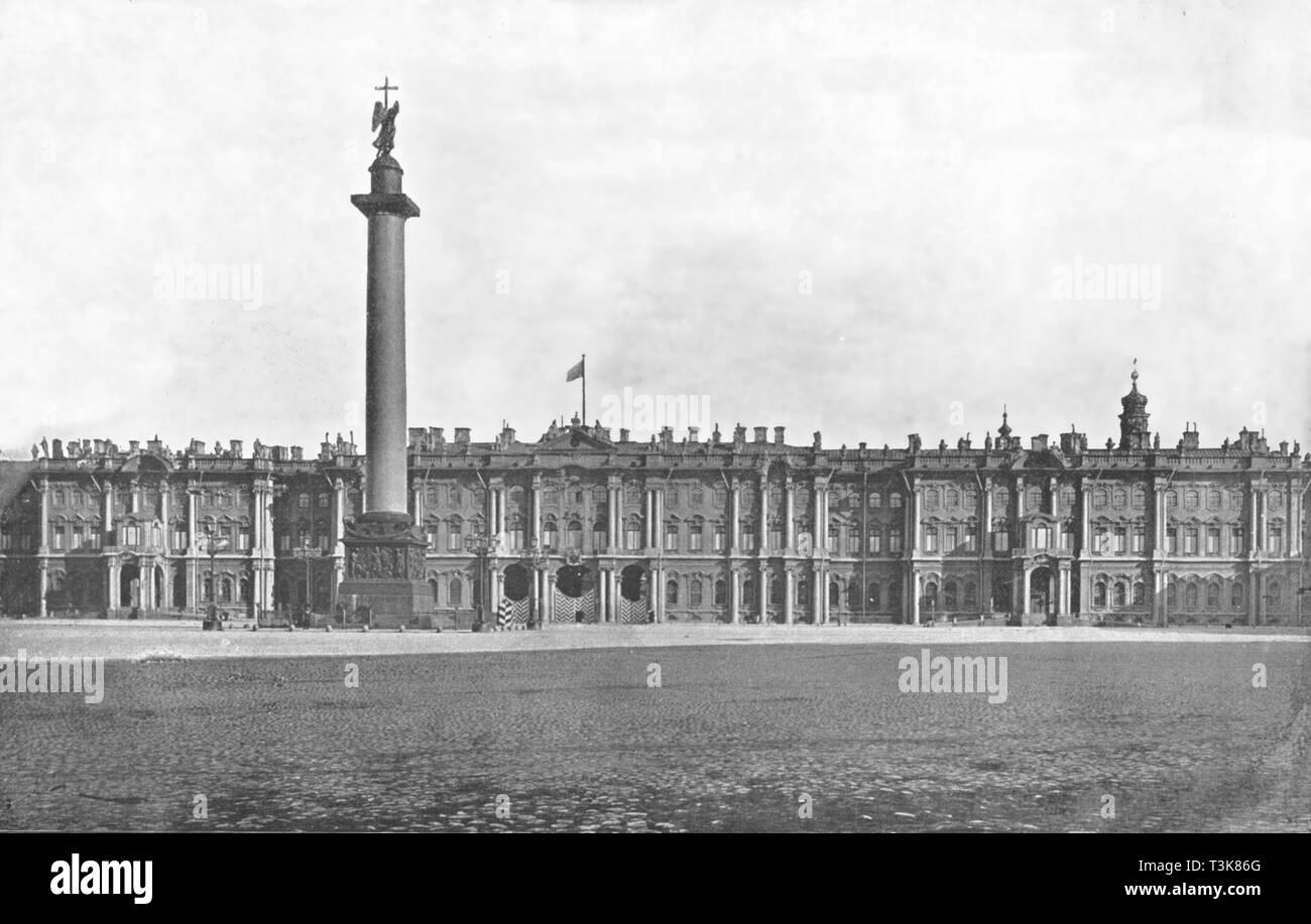 The Winter Palace, St Petersburg, Russia, 1895. Creator: Unknown Stock ...
