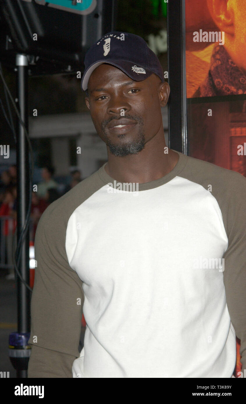 LOS ANGELES, CA. September 17, 2002: Actor DJIMON HOUNSOU at the world ...