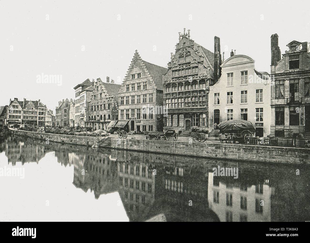 On the Bank of the Scheldt, Ghent, Belgium, 1895. Creator: Unknown ...