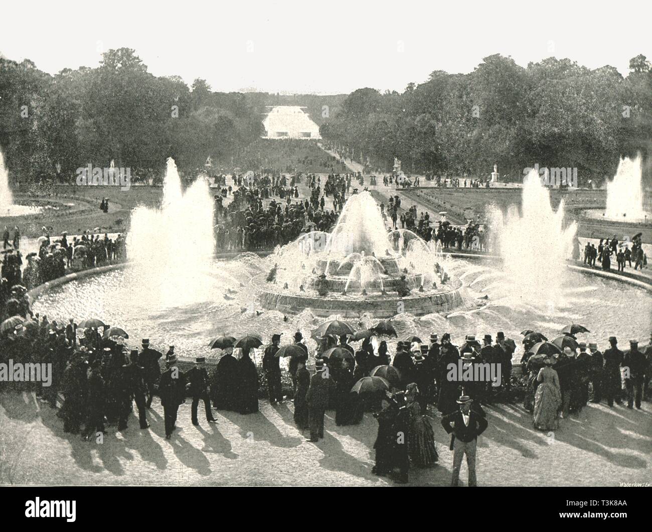 The Palace Fountains, Versailles, France, 1895. Creator: Unknown Stock ...
