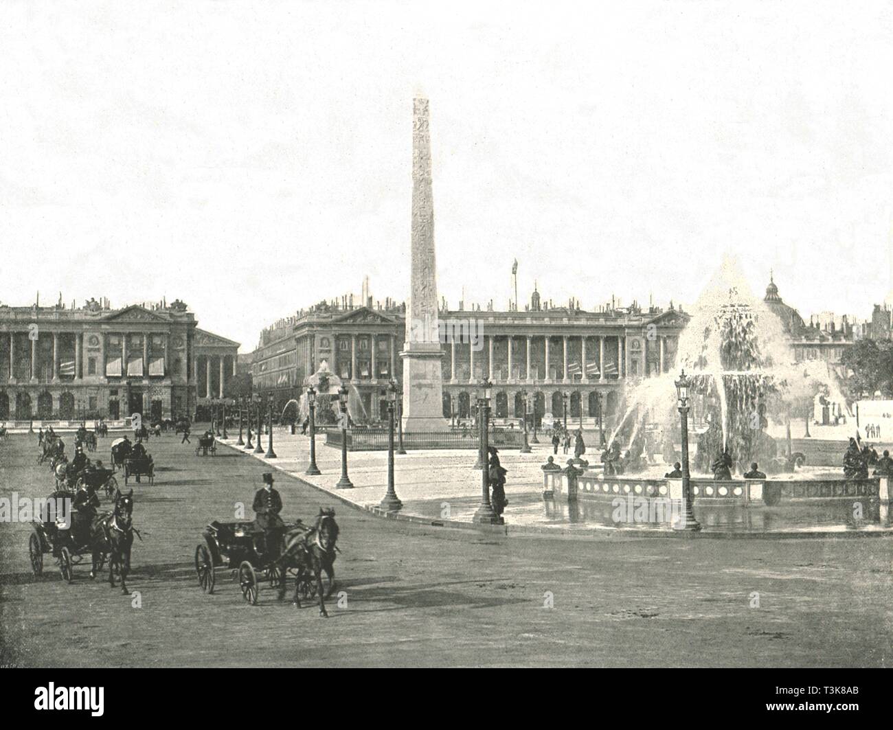 The Place de la Concorde, Paris, France, 1895. Creator: Unknown Stock ...