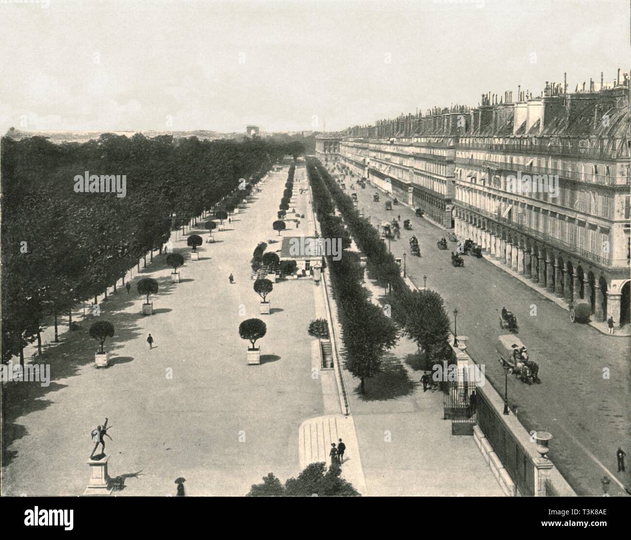 The Rue de Rivoli, Paris, France, 1895. Creator: Unknown Stock Photo ...