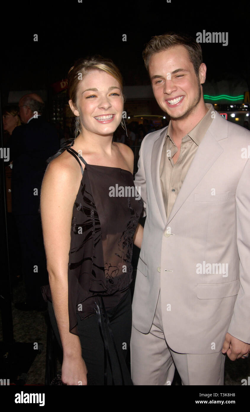 LOS ANGELES, CA. September 17, 2002: Singer LEANN RIMES & husband at ...