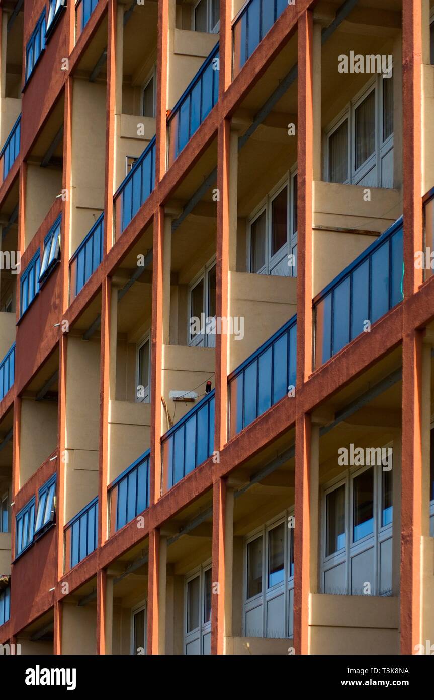 Balconies of blocks of flats, Islington, London, 2005. Creator: Derek ...