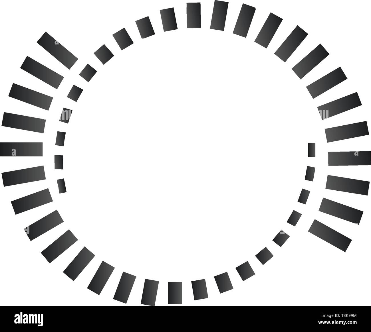Geometric circle element. Monochrome circle shapes. Loader concept ...