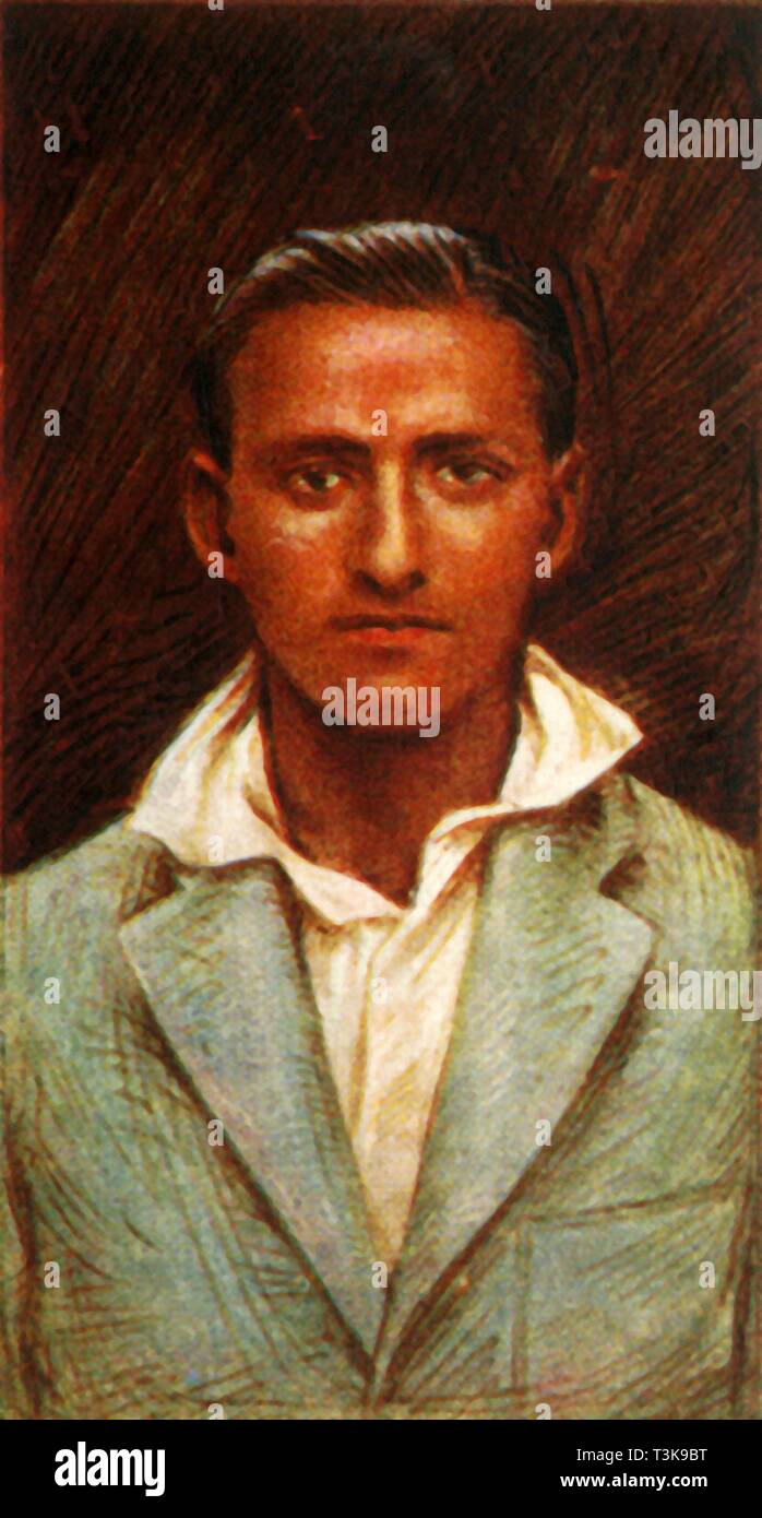 'K. S. Duleepsinhji (Cambridge University and Sussex)', 1928. Creator ...