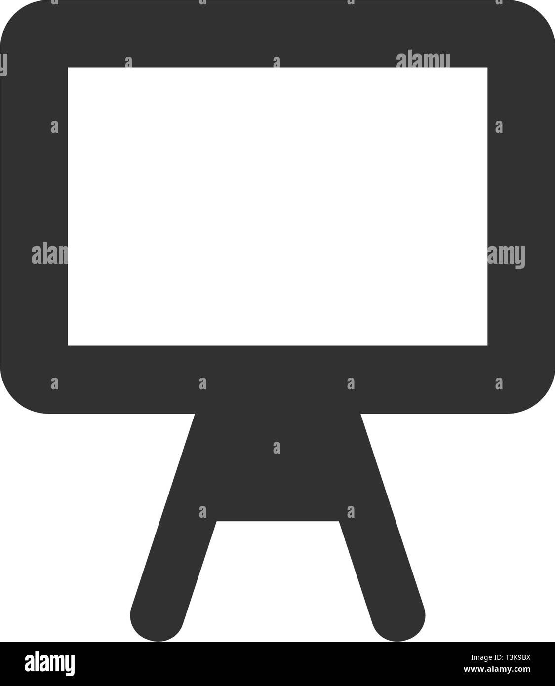 Projector screen icon. easel stand. Vector illustration isolated on ...