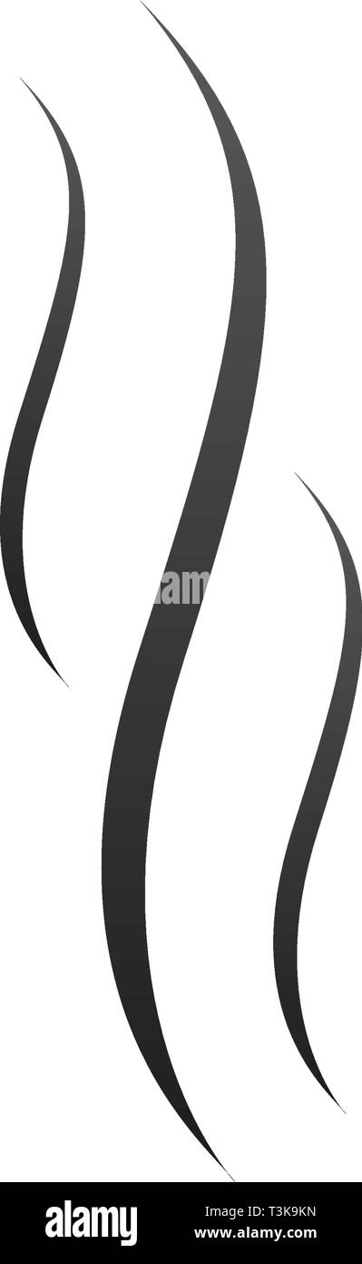 Smoke, fire, Evaporating water silhouette Vector illustration isolated ...