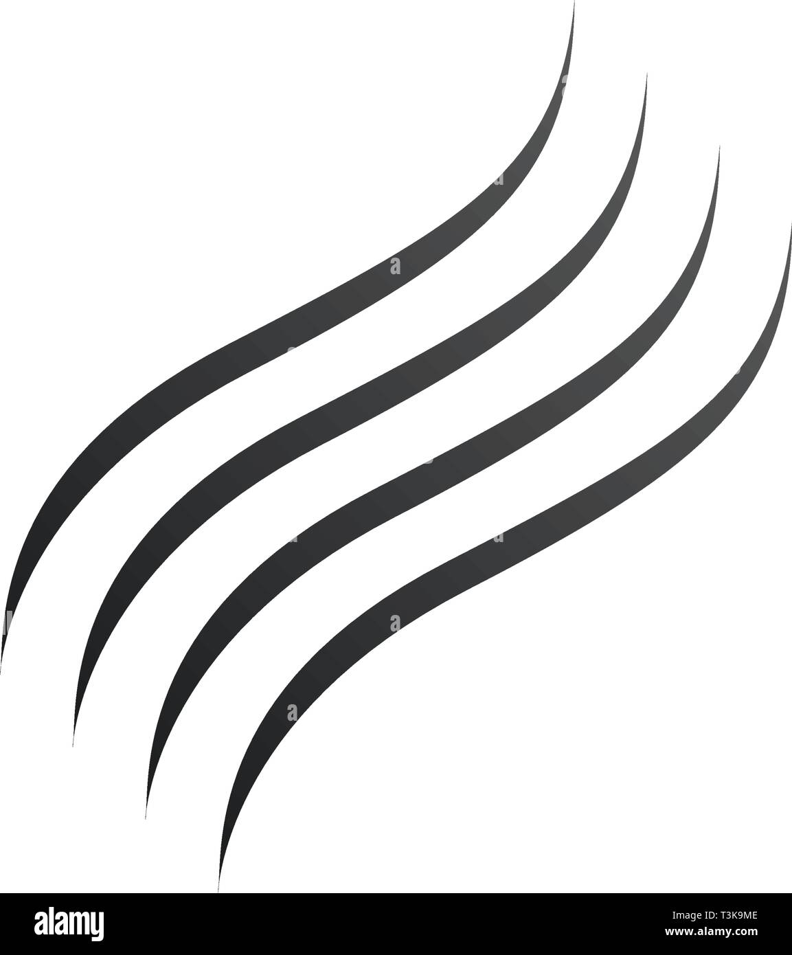 Smoke, fire, Evaporating water silhouette Vector illustration isolated ...