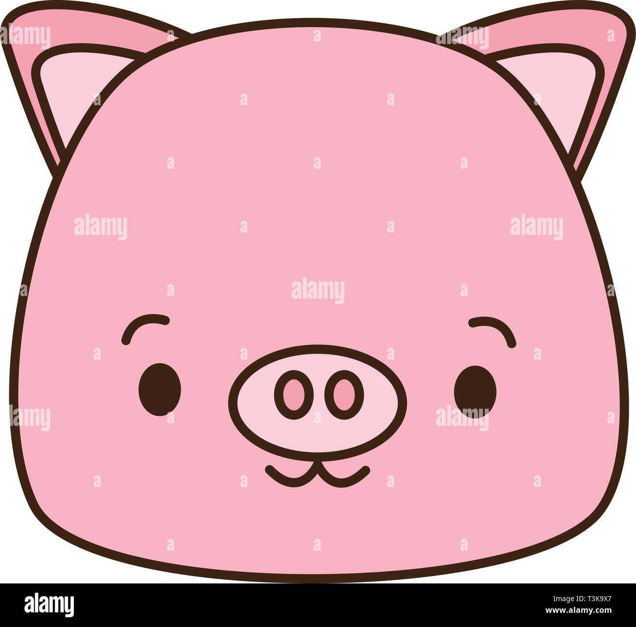 cute piggy cartoon Stock Vector Image & Art - Alamy