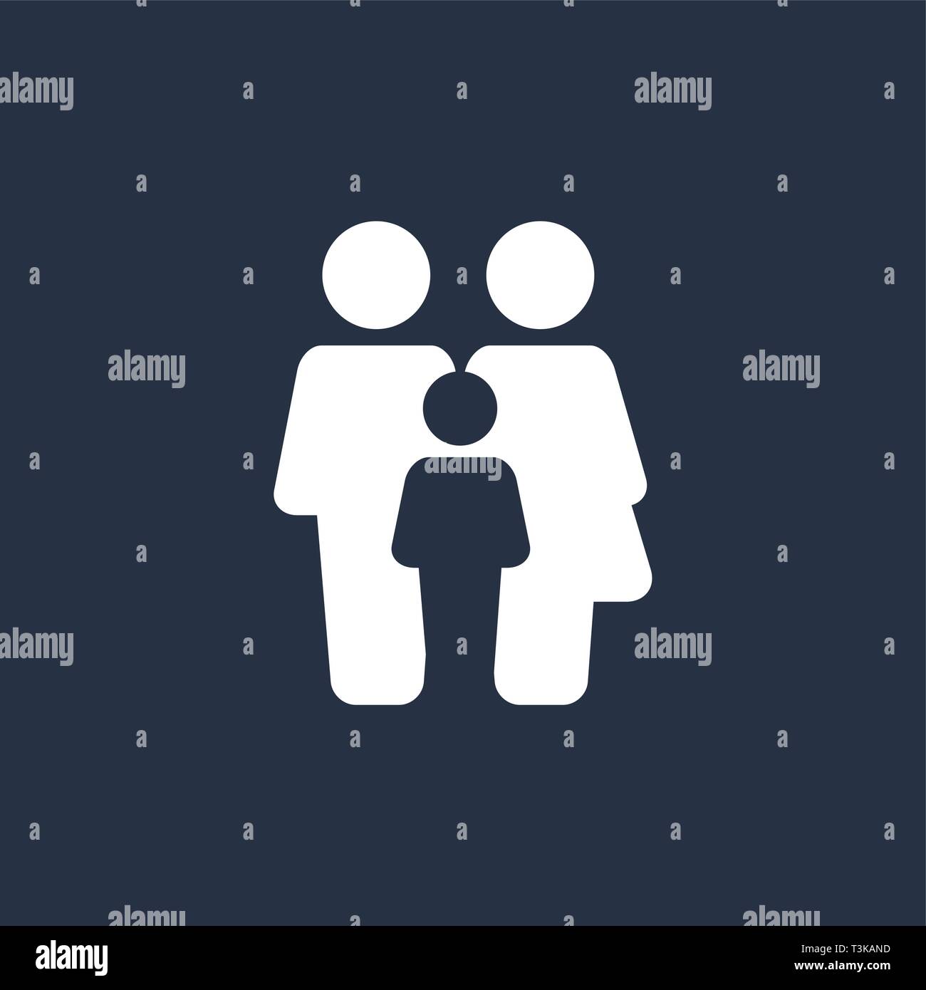 Family Icon Vector . Flat Sign for using in the App, UI, Art, Logo, Web ...