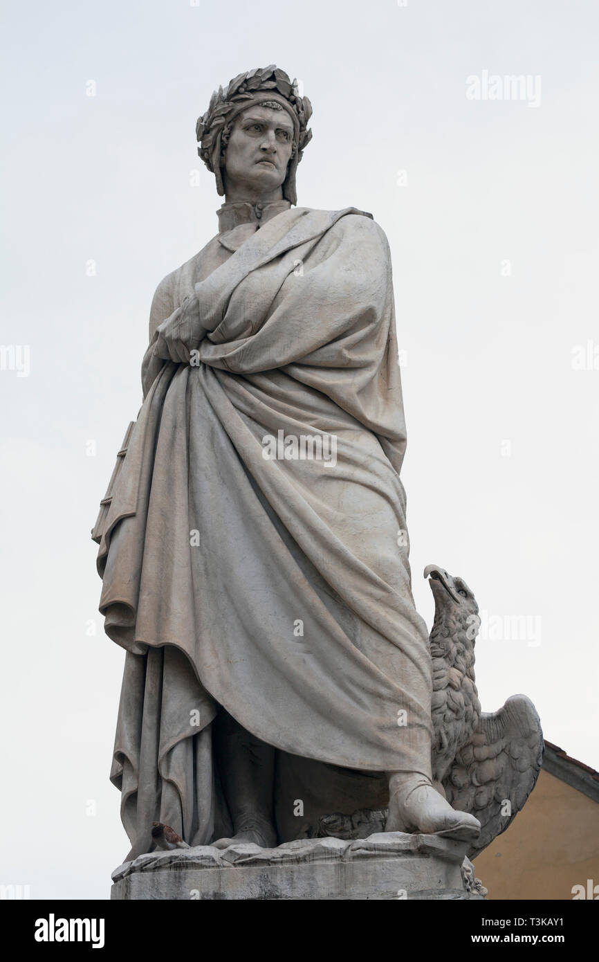 Dante alighieri statue church hi-res stock photography and images - Alamy