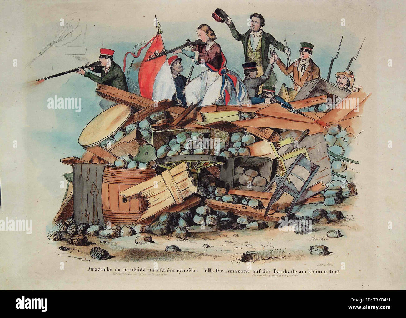 1848 revolution barricade hi-res stock photography and images - Alamy
