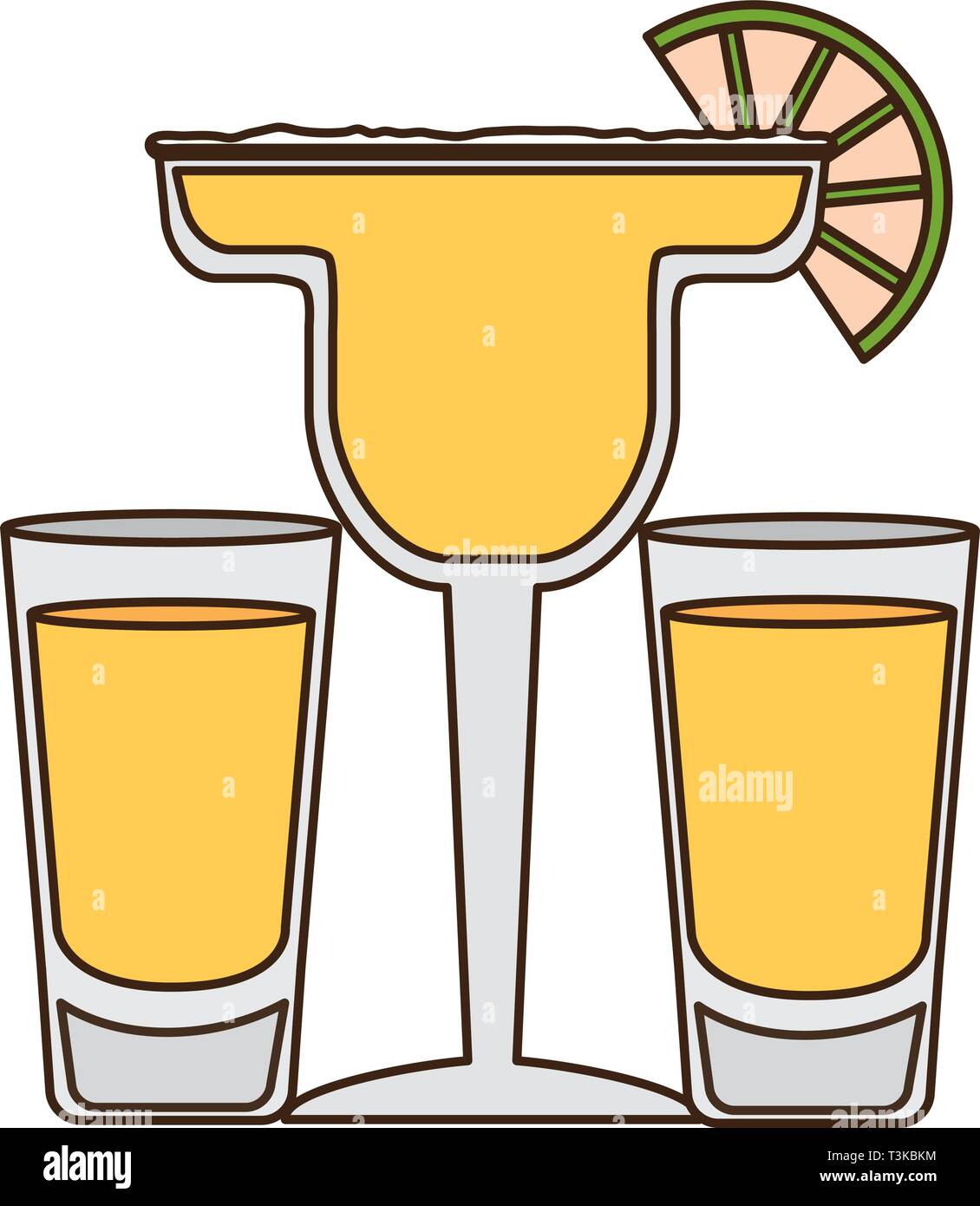 tequila shot cocktail lemon Stock Vector Image & Art - Alamy