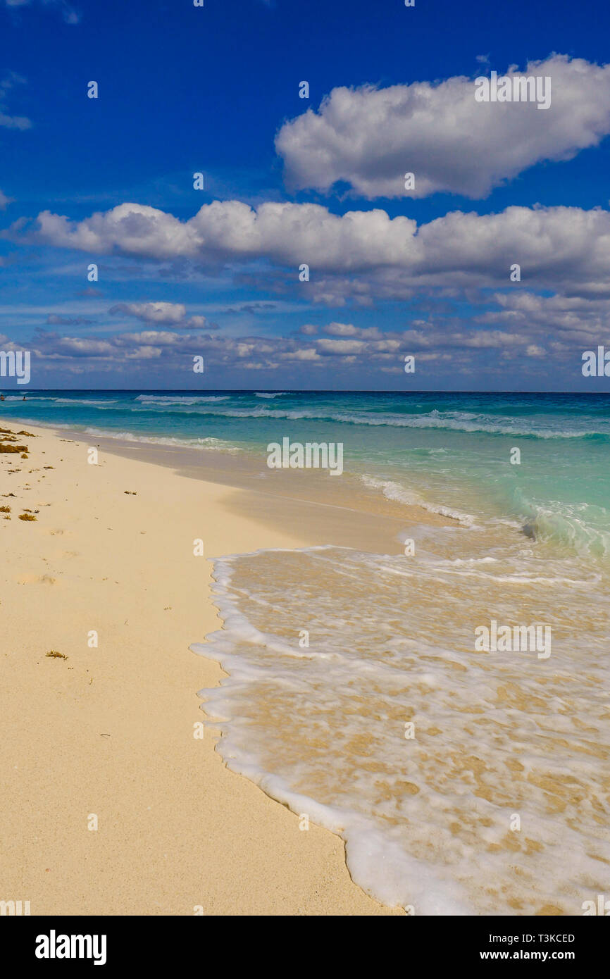 Cancun beach Mexico, ocean, vacation, caribbean, tropical Stock Photo ...