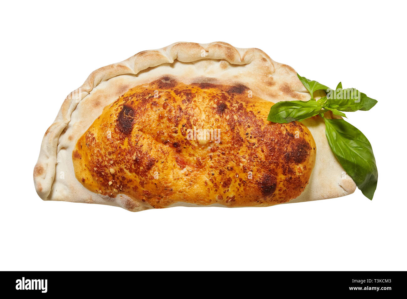 calzone, folded stuffed pizza, italian food Stock Photo - Alamy
