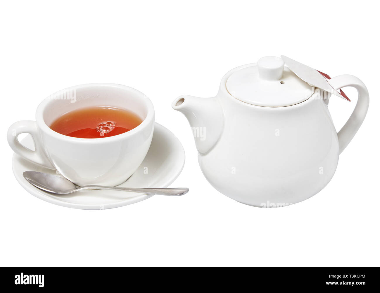 Teapot tea bag crockery Cut Out Stock Images & Pictures - Alamy