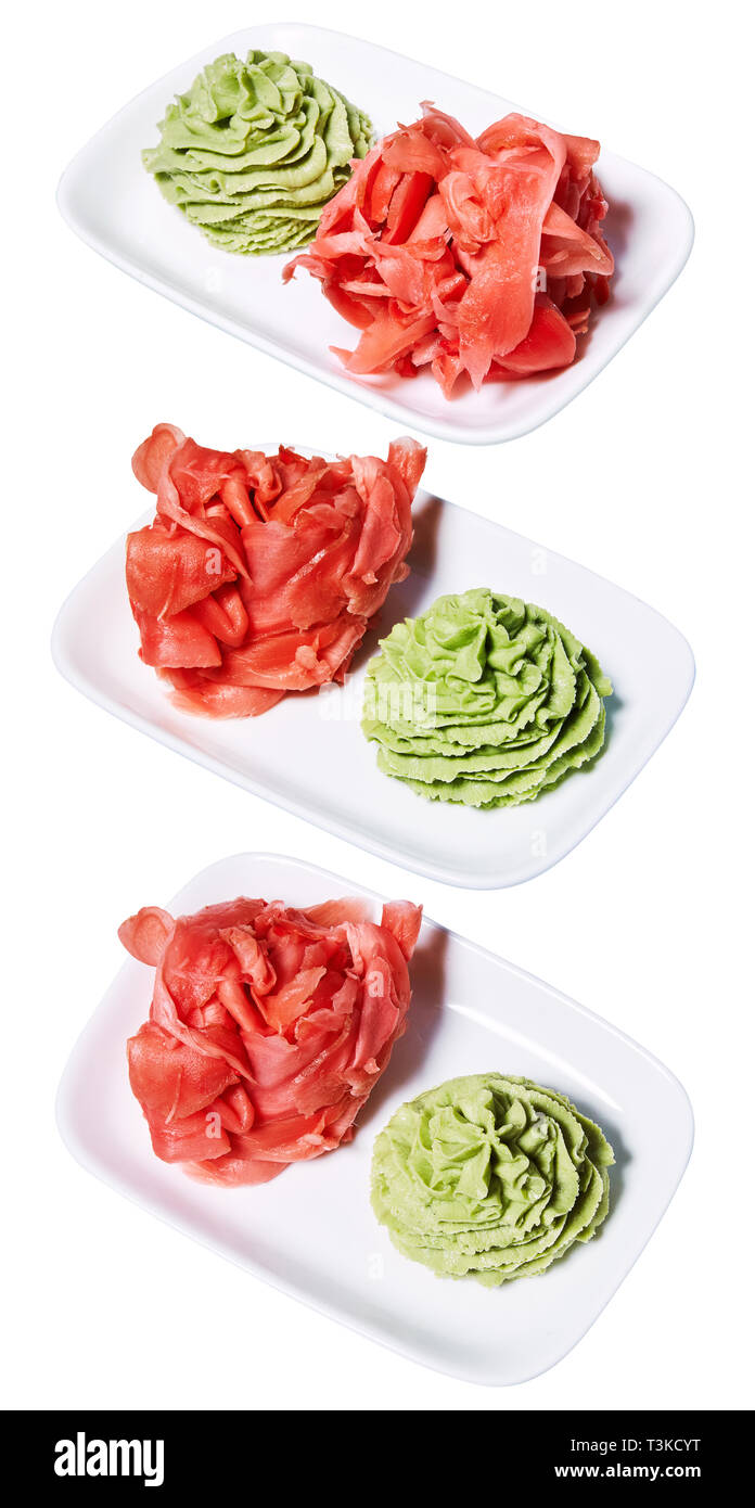 Sliced pickled sushi ginger Cut Out Stock Images & Pictures - Alamy