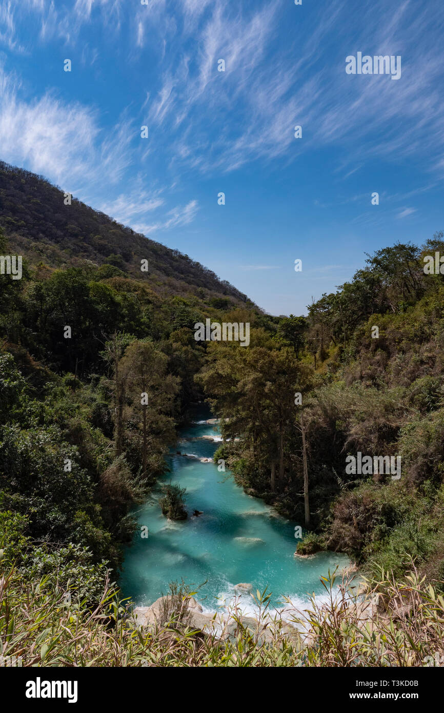 Cascade of El Chiflon, Chiapas, Mexico, waterfall Stock Photo - Alamy