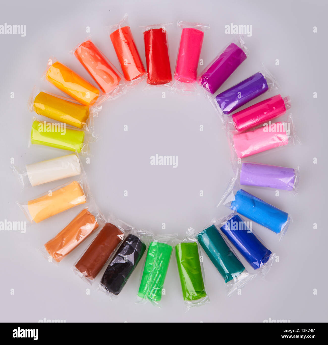 Set of colorful plasticine isolated on a white background. Plasticine ...