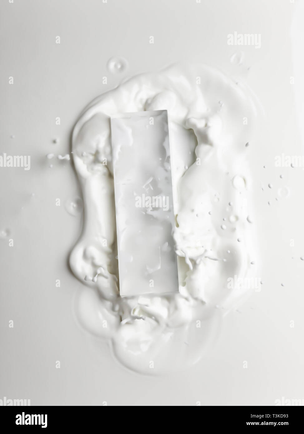 a milk wave. after falling into milk Stock Photo - Alamy