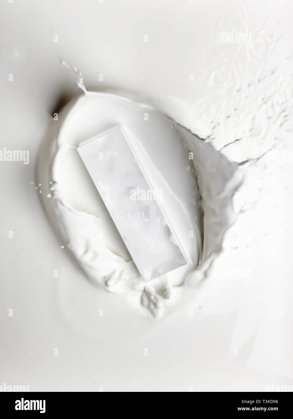 a milk wave. after falling into milk Stock Photo - Alamy