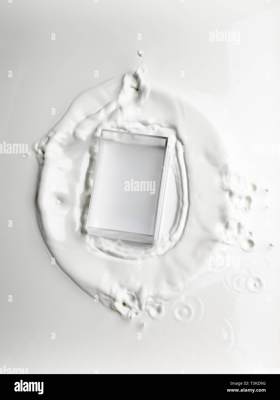 a milk wave. after falling into milk Stock Photo - Alamy