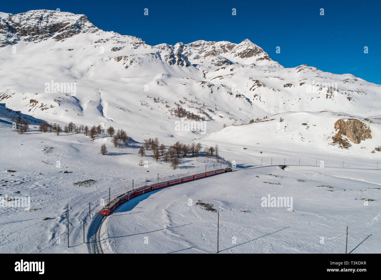 Bernina express winter hi-res stock photography and images - Alamy