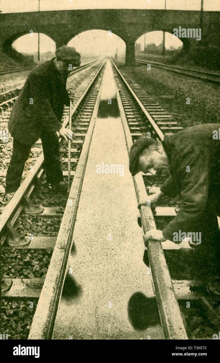 'Deepening the Water-Troughs', 1930. Creator: Unknown Stock Photo - Alamy