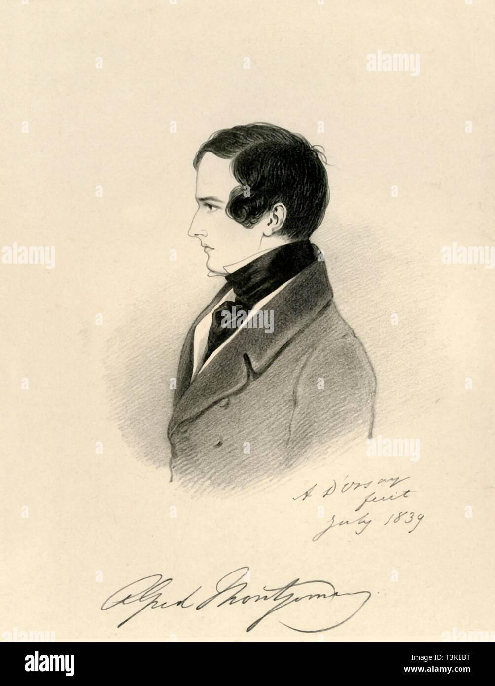 'Alfred Montgomery', 1839. Creator: Richard James Lane Stock Photo - Alamy